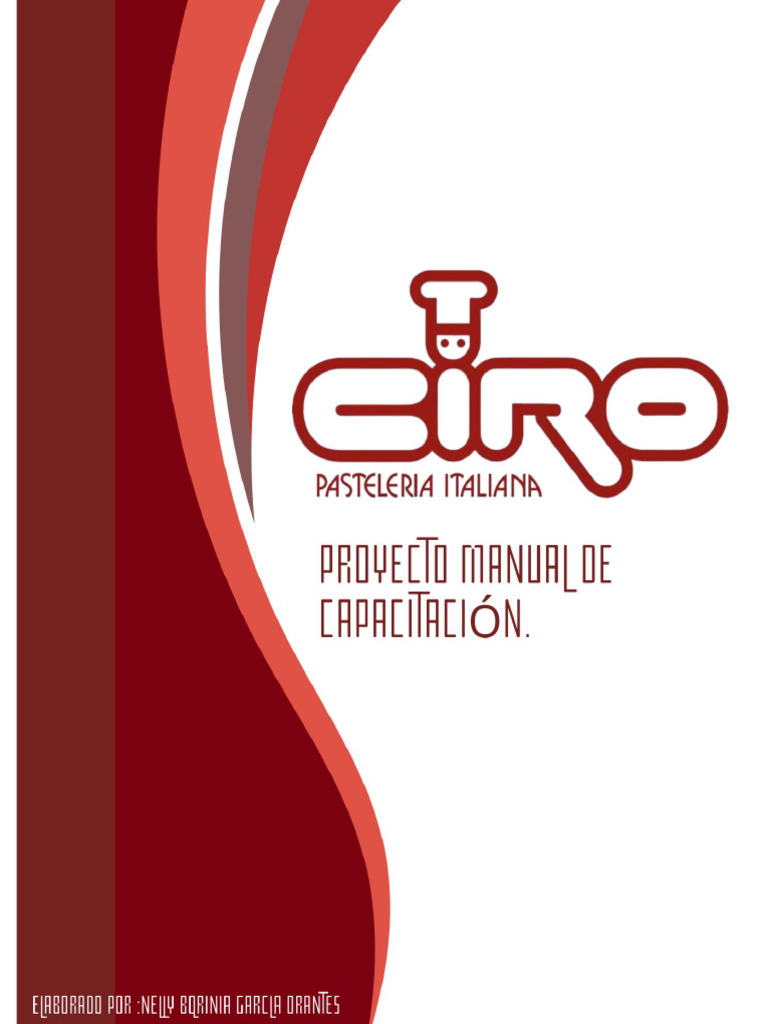 Manual de Capacitación en Pastelería Ciro | PDF | Business | Calidad ...