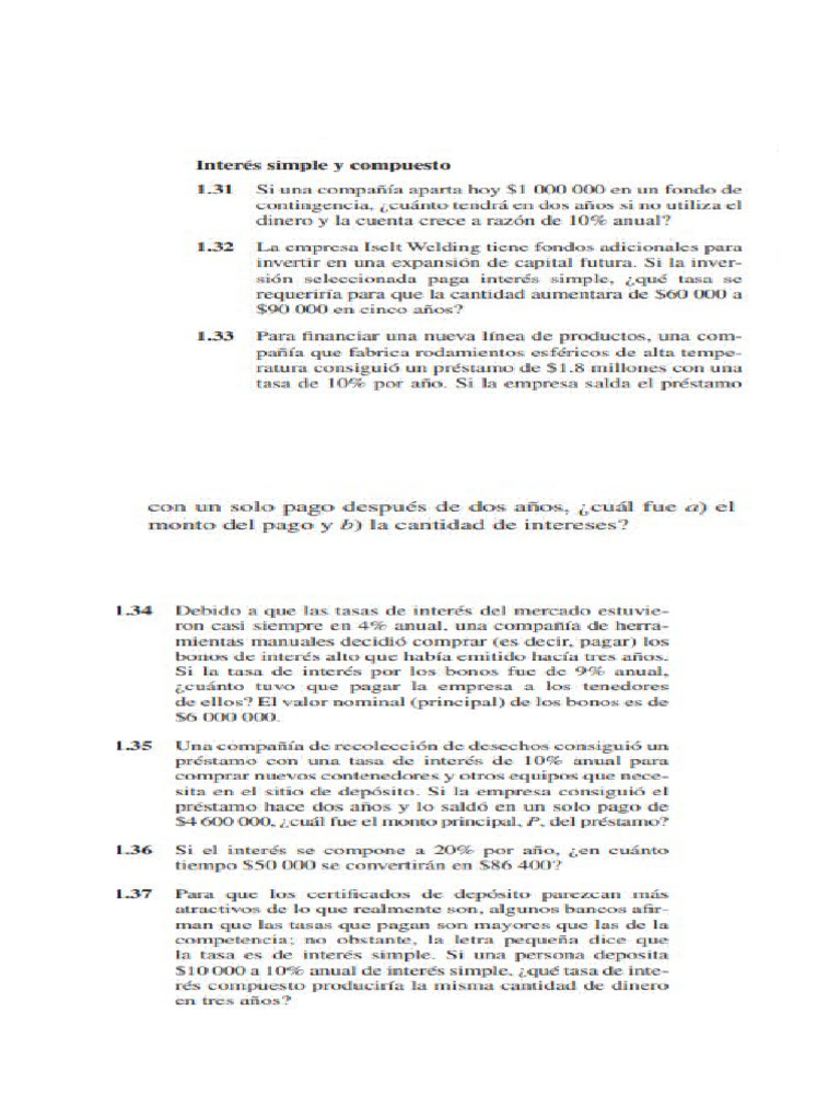 Interes Simple y Compuesto | PDF