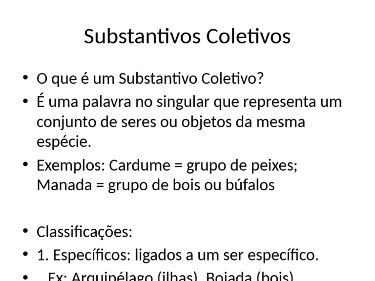 Substantivos_Coletivos_UnicoSlide | PDF