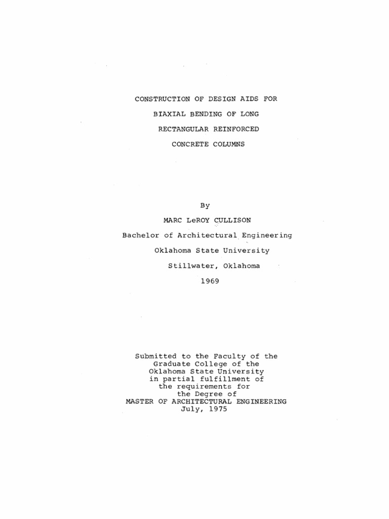 Biaxial Bending of Long Columns | PDF | Buckling | Column