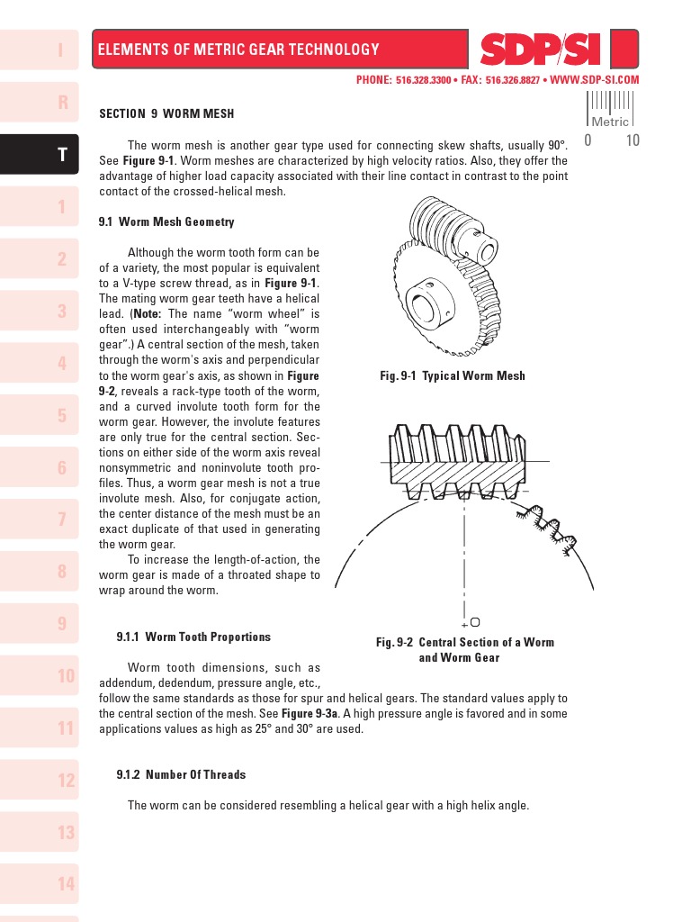 Sdp-Si Worm Gear | PDF | Gear | Kinematics