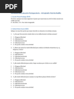 Cuestionario KOOS para Evaluación de Rodilla | PDF | Sistema ...