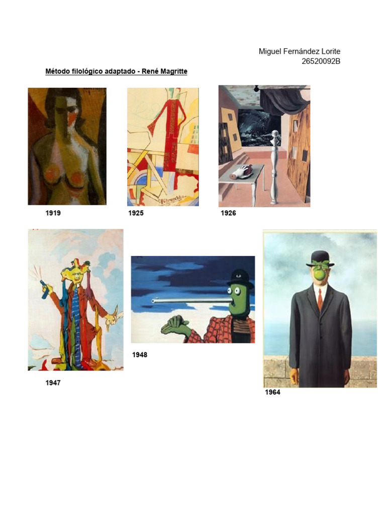Etapa Vache de René Magritte | PDF