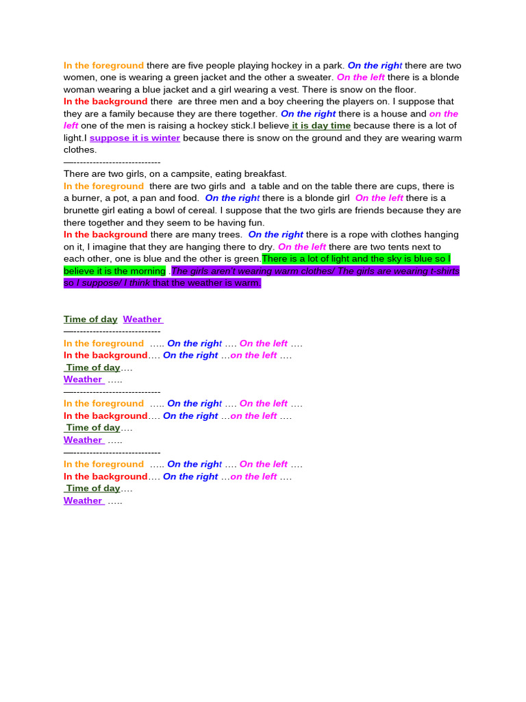 Speaking Part 2 | PDF