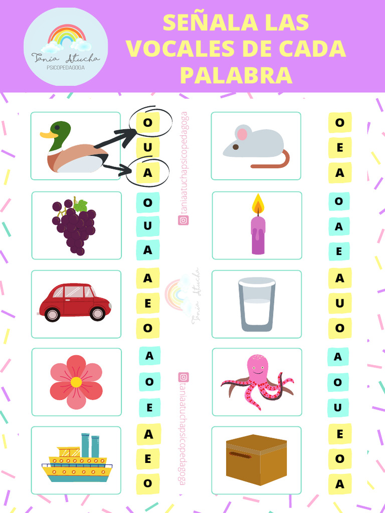 COMPLETA LA PALABRA 2 Sílabas | PDF