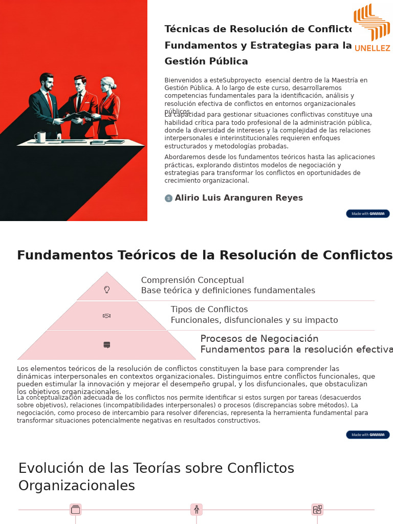 Tecnicas de Resolucion de Conflictos Fundamentos y Estrategias para La Gestion Publica | PDF ...