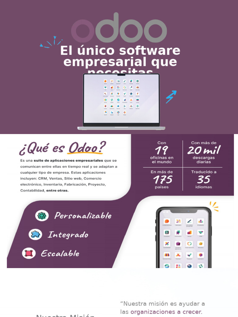 Bochure Odoo Estandard | PDF