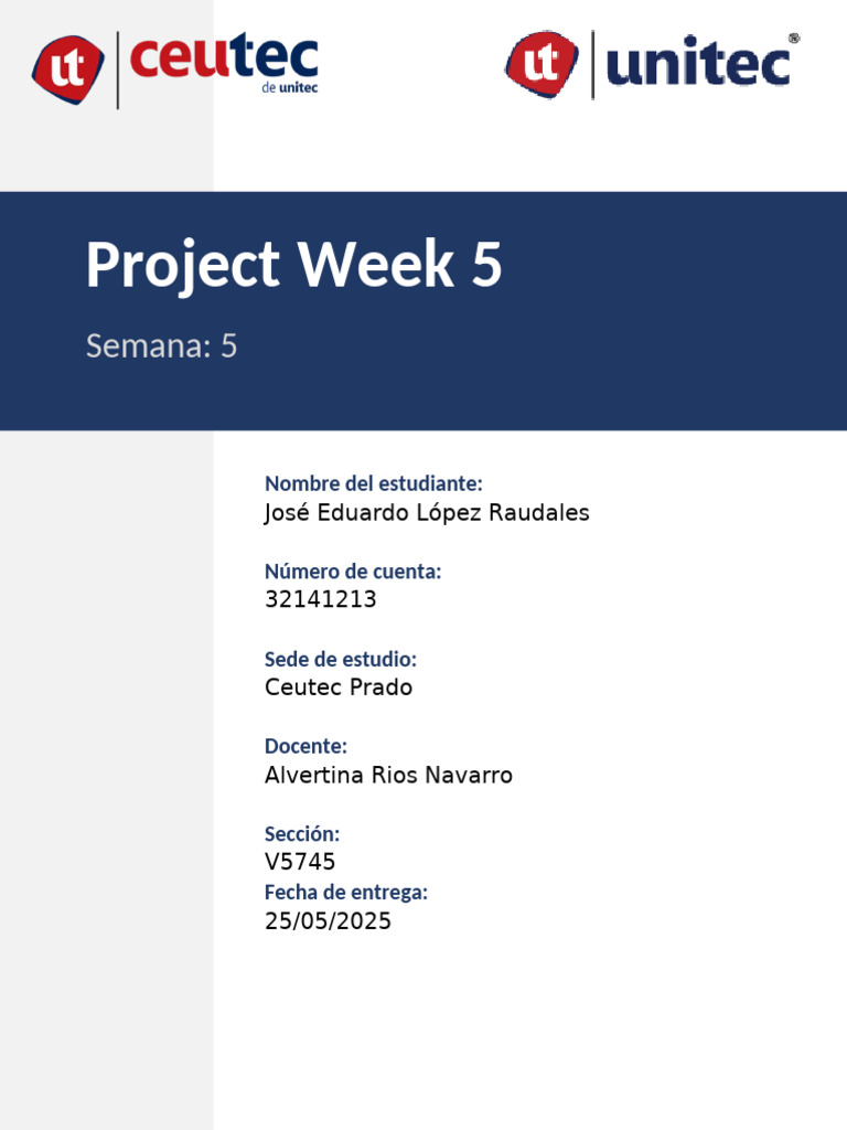 Lopez Jose Project Week5 | PDF