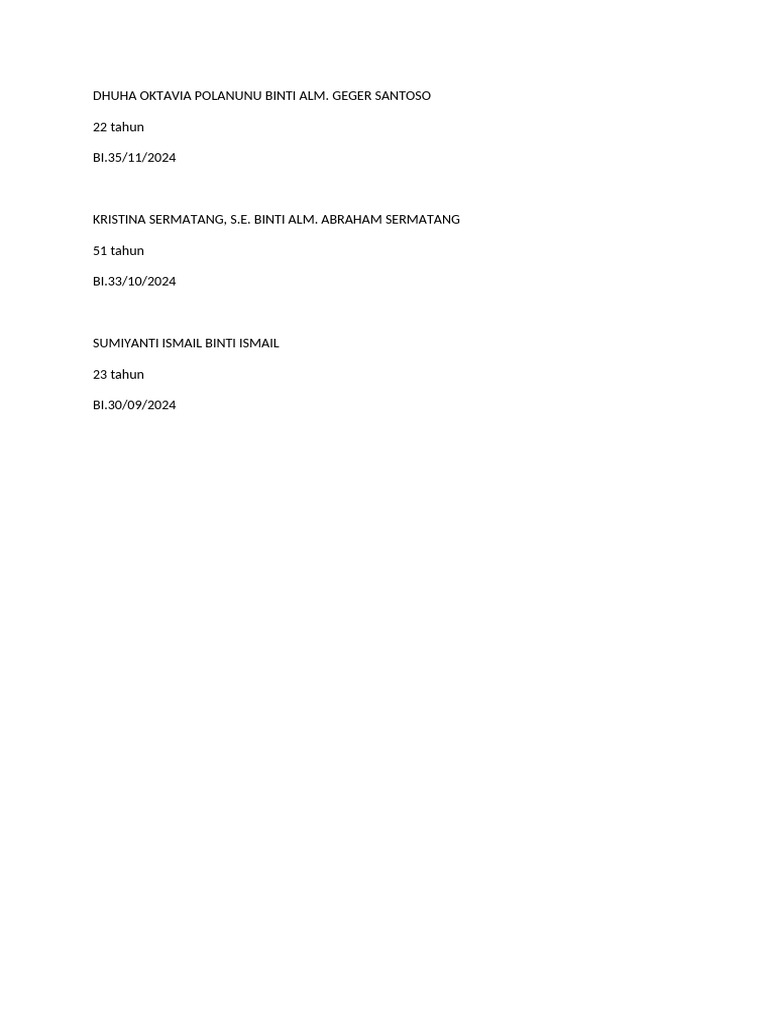 Dhuha Oktavia Polanunu Binti Alm | PDF