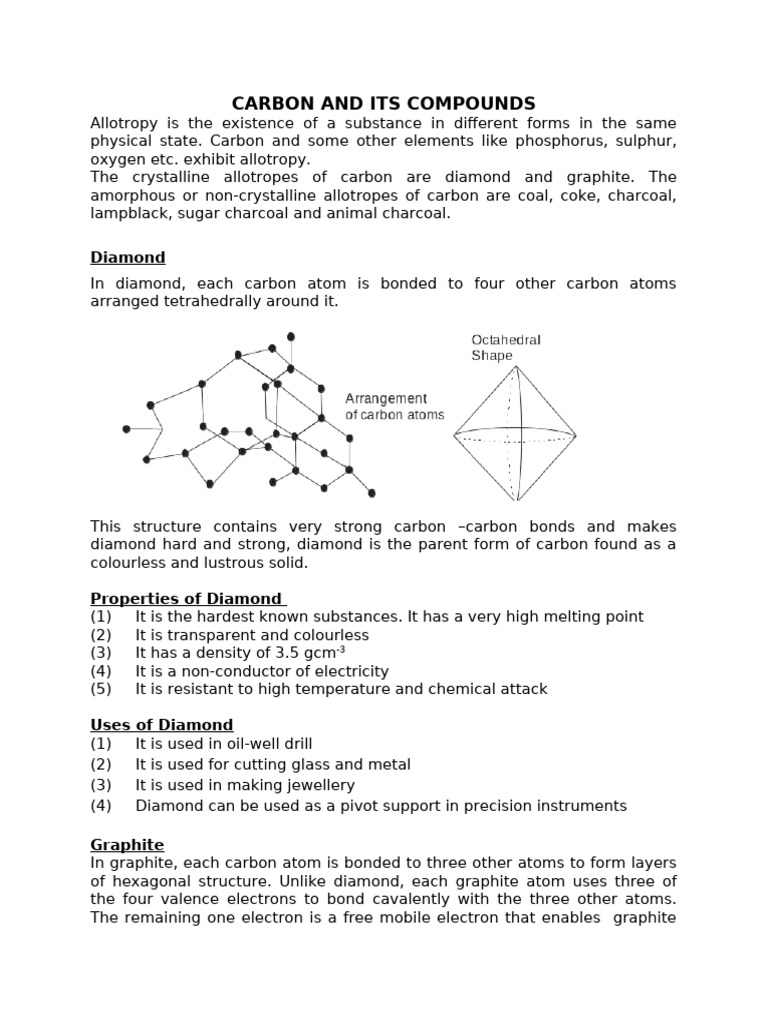 Ss1 Chemistry Note Week 7 and 8 | PDF | Carbon | Carbon Dioxide