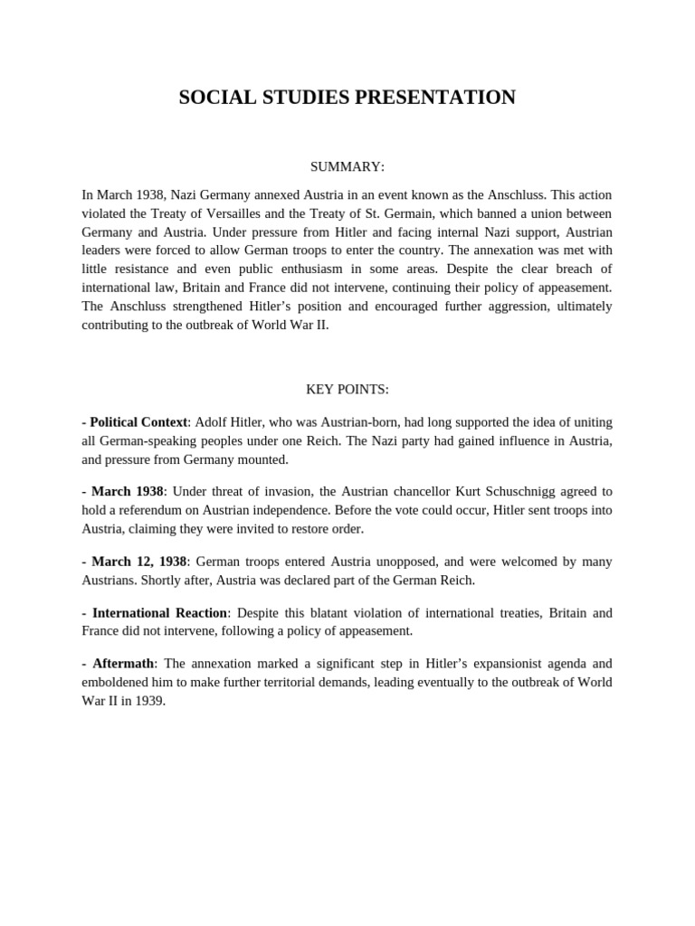 Social Studies Presentation | PDF