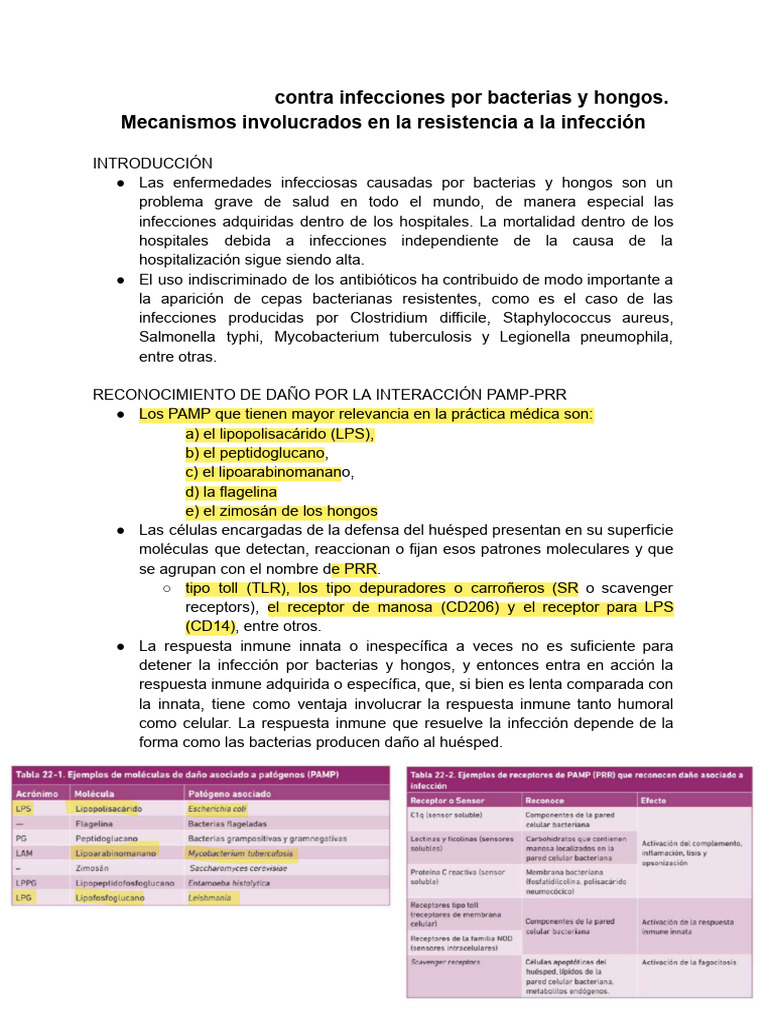 Respuesta Inmune Contra Infecciones Por Bacterias y Hongos | PDF | Sistema complementario ...