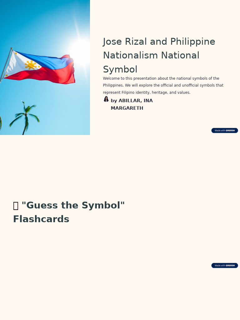 Jose Rizal and Philippine Nationalism National Symbol | PDF | Philippines