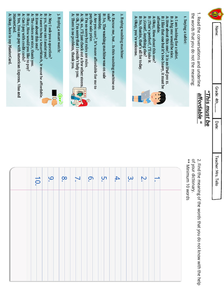 Sesión 2 - Unidad 7 - This Must Be Affordable | PDF