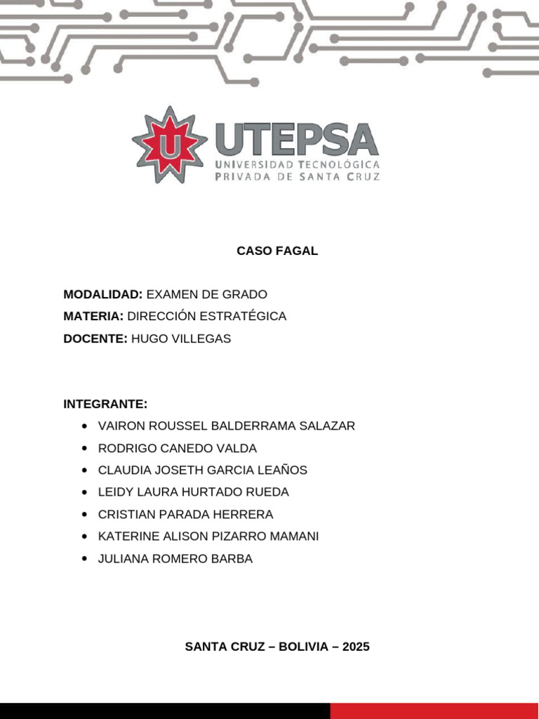 Caso Fagal S.R.L | PDF | Logística | Gestión estratégica