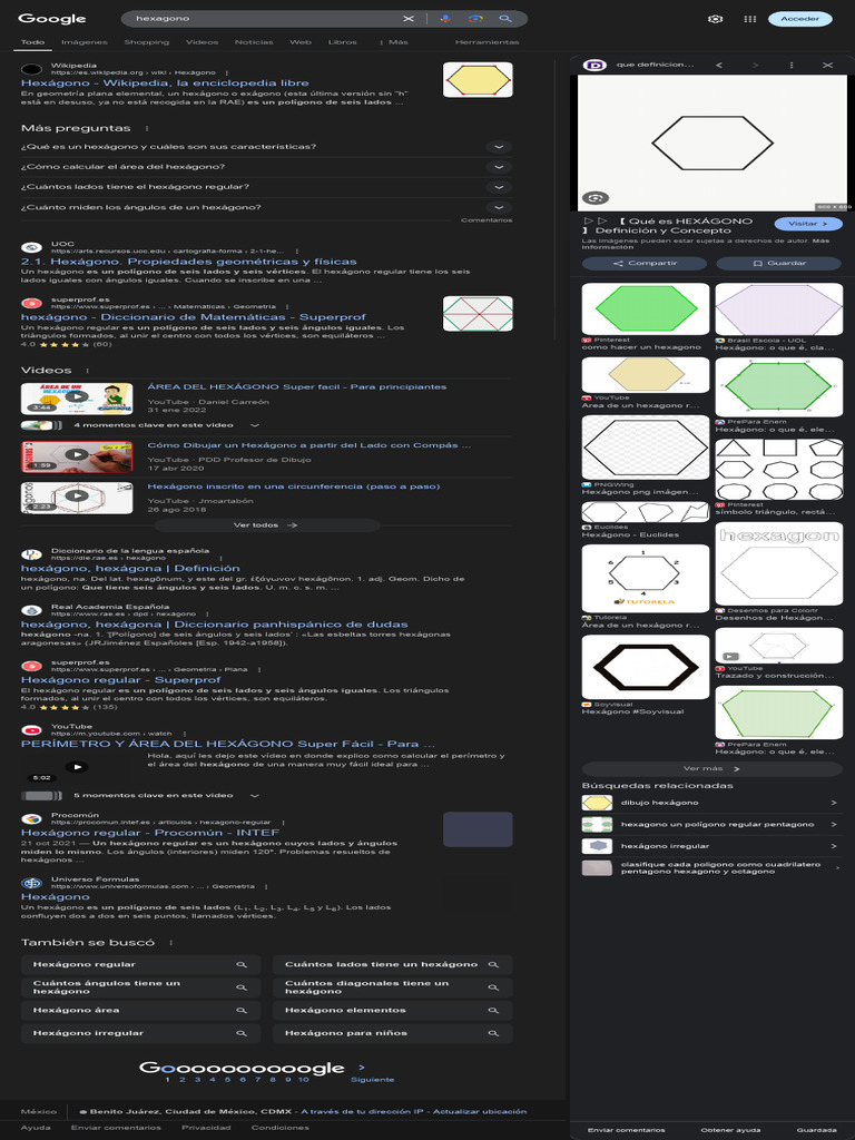 Hexagono - Buscar Con Google | PDF | Geometría euclidiana | Geometría ...