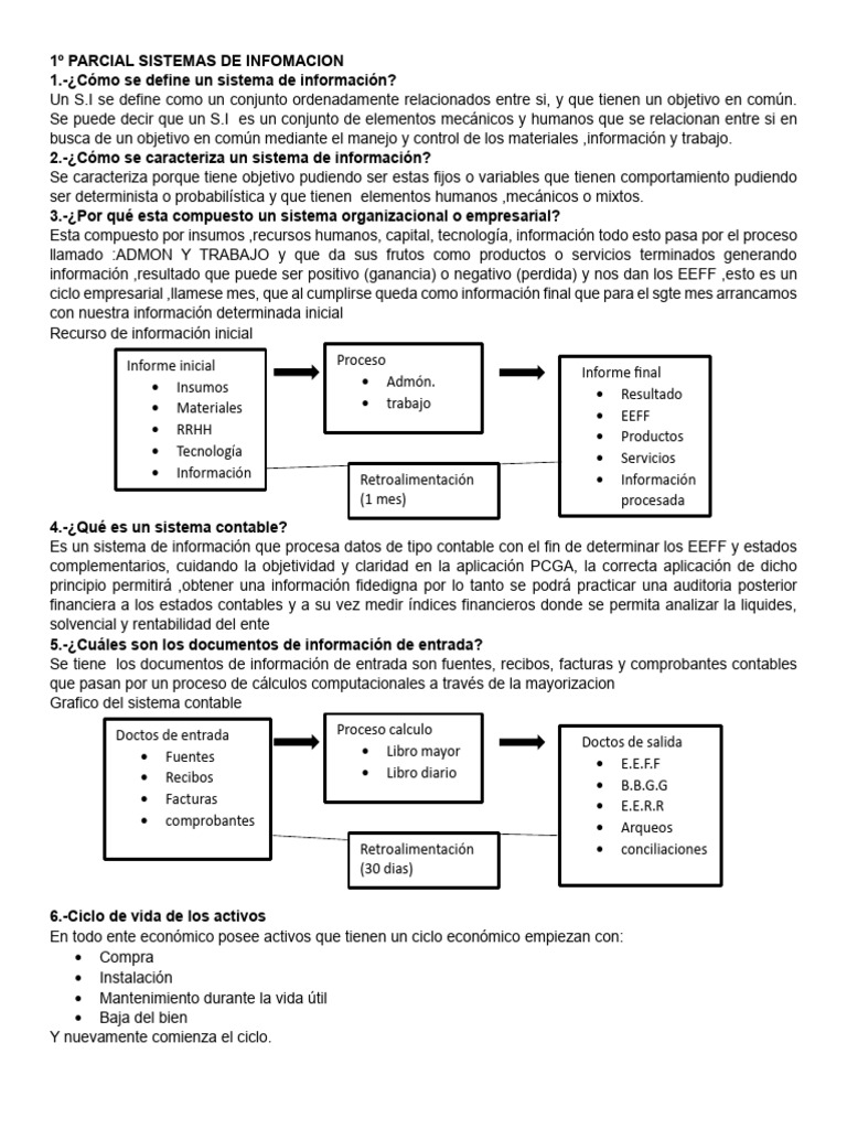 Sistemas de Información: Definición y Análisis | PDF | Business ...