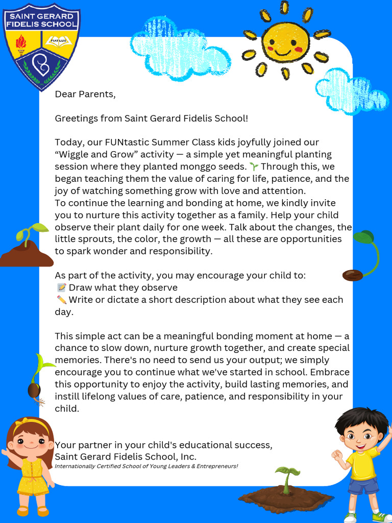 Nurturing Growth: Family Planting Activity | PDF | Behavioural Sciences