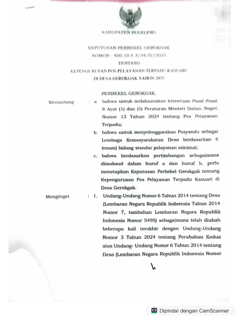 KEPENGURUSAN POSYANDU KASUARI | PDF