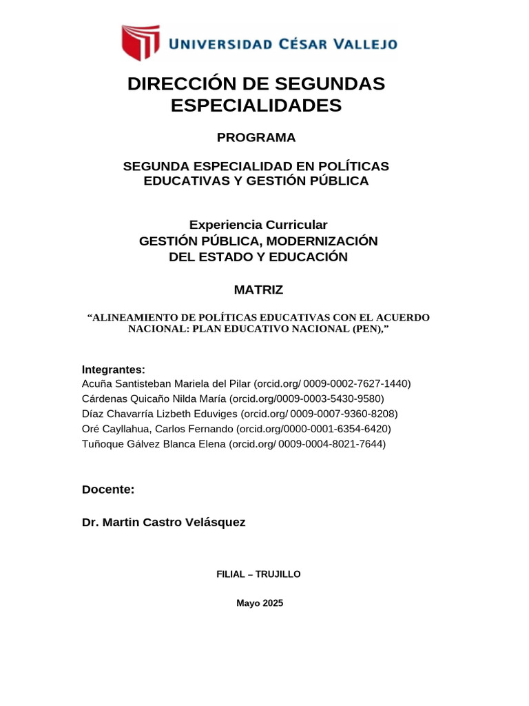 4to Trabajo Grupal Mapa | PDF | Perú | Inclusión (Educación)