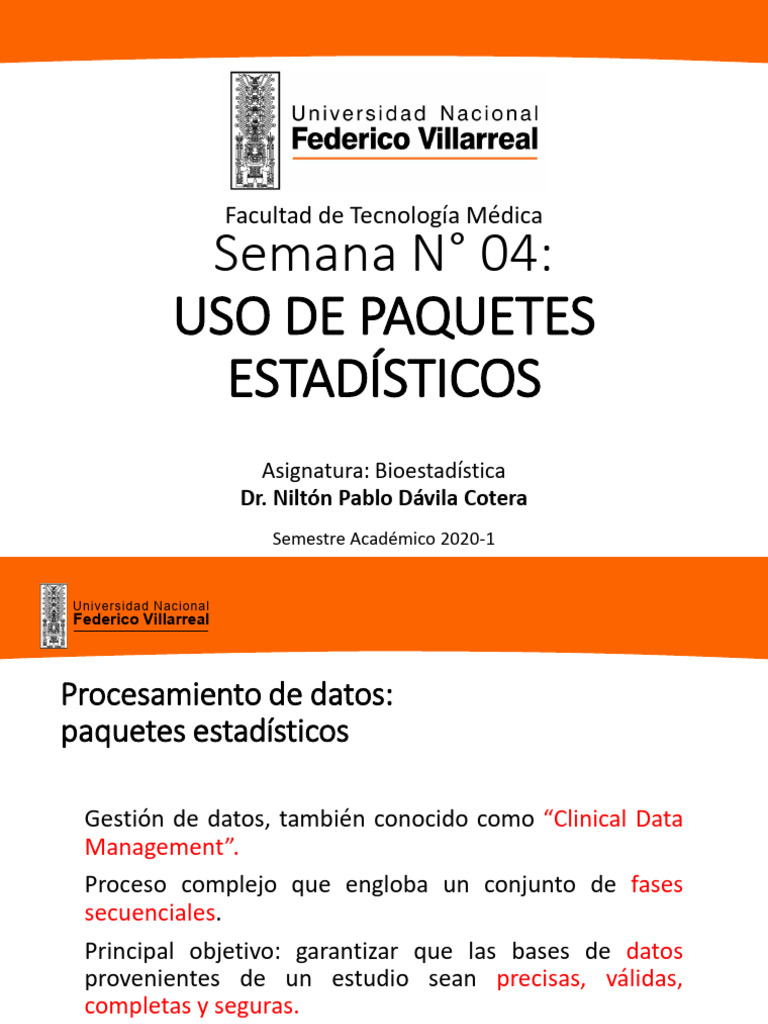 Uso de Paquetes Estadísticos (2020) | PDF | Spss | Estadísticas