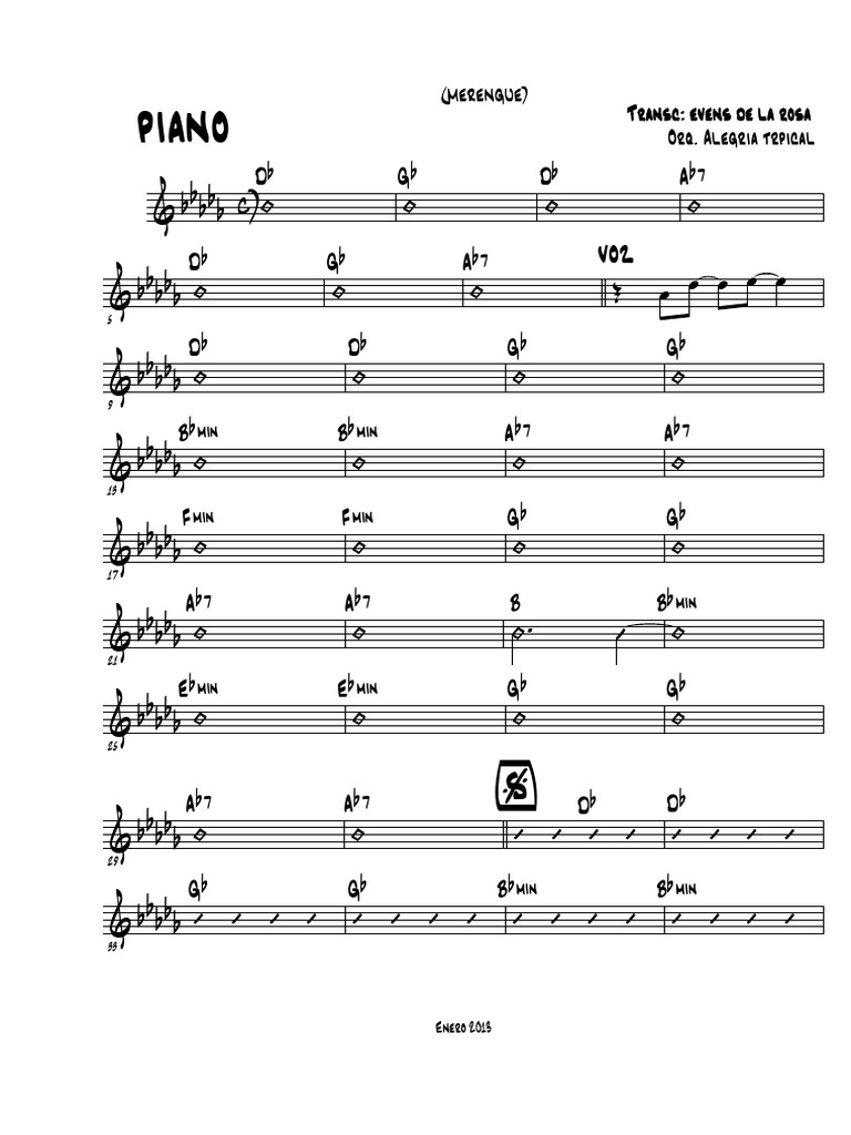 Porque Me Amaste - Piano | PDF