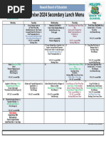 Chartwells New Menu 2526 | PDF | Salad | Gravy