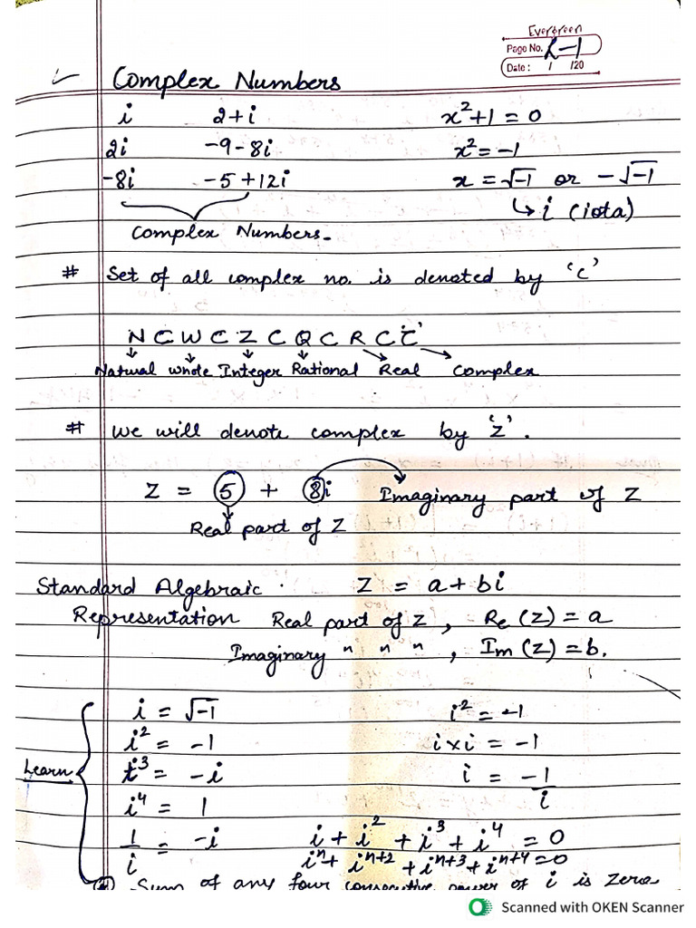 Complex Numbers Questions | PDF
