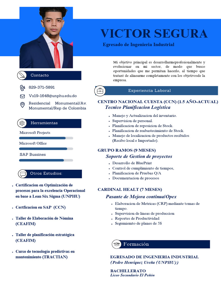 CV - Ing. Victor Leandro Segura S. | PDF | Ingeniería de Sistemas ...