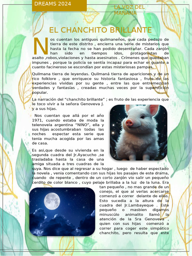 Leyenda del Chanchito Brillante | PDF