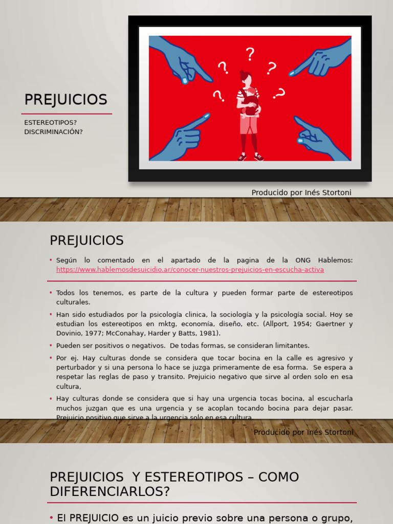 Sobre Prejuicios y Estereotipos | PDF | Prejuicios | Estereotipos