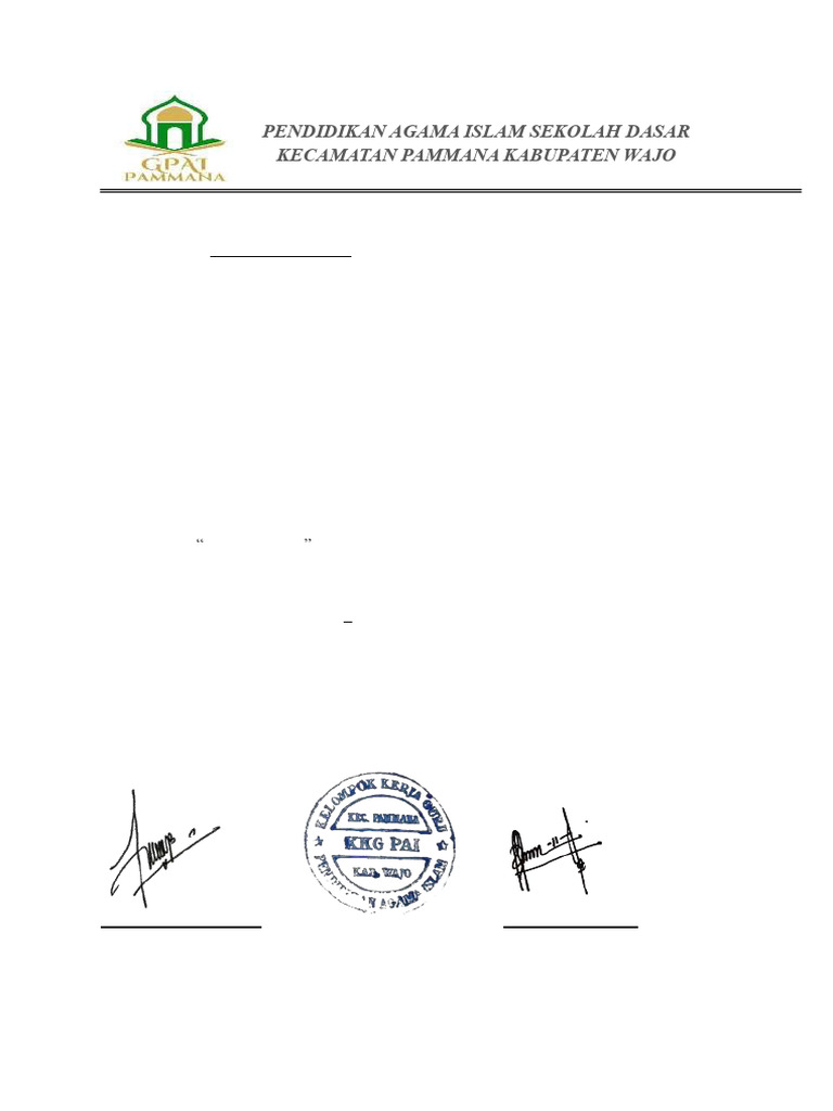 Undangan KKG Pai - Gpai - 3 Juni 2025 | PDF