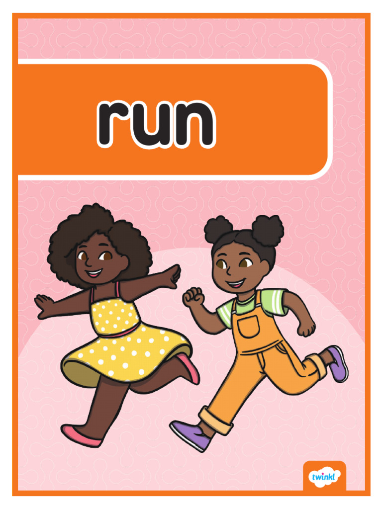 Color Action Verbs Display Poster | PDF