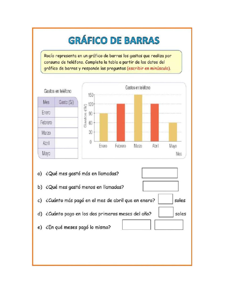 Gráfica de Barras | PDF