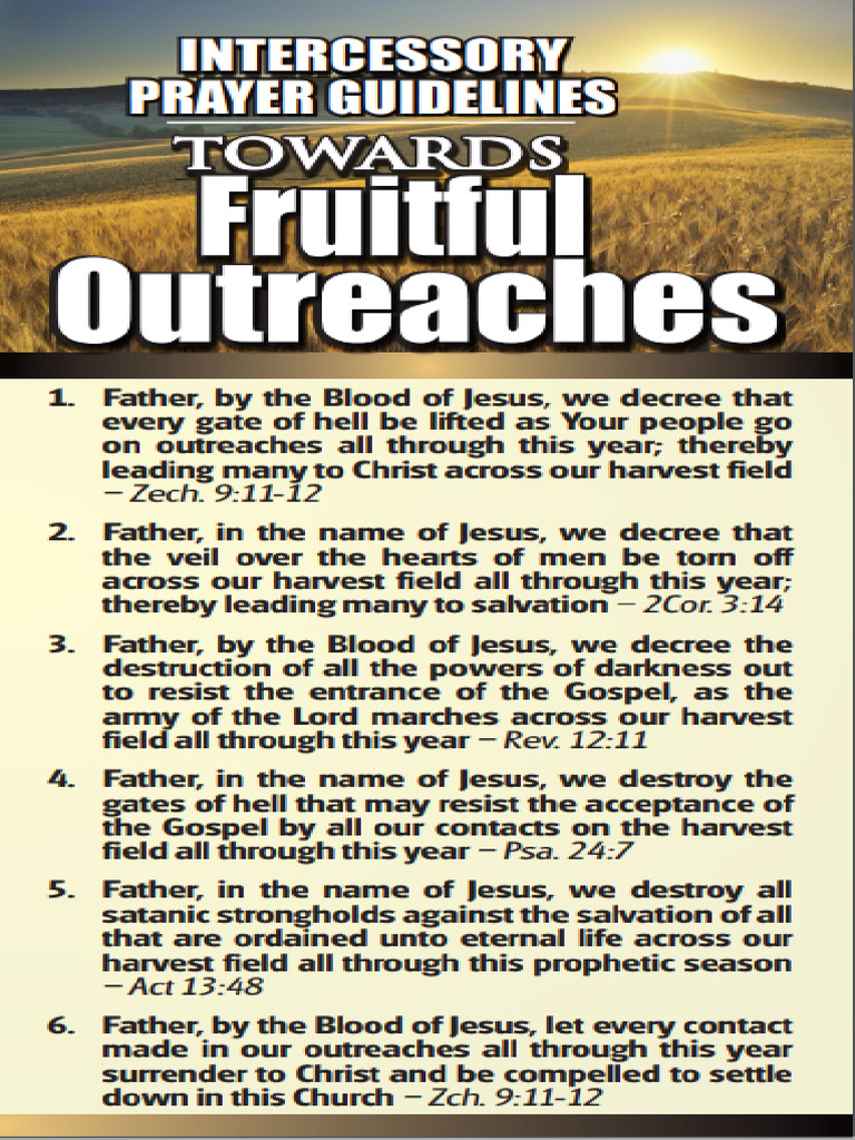 Intercessory Prayer Guidelines Towards | PDF