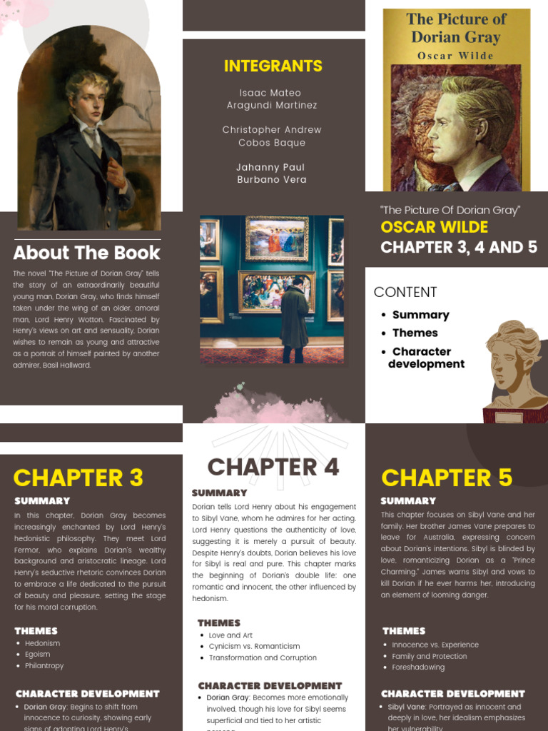 Triptico Dorian Grupal Ingles | PDF | The Picture Of Dorian Gray