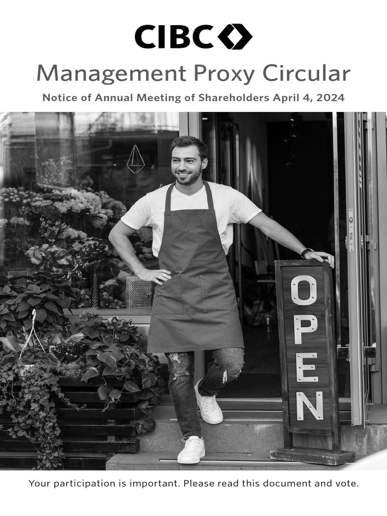 Management Proxy Circular 2024 en | PDF | Stocks | International Financial Reporting Standards