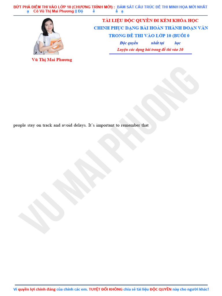 Co Vu Mai Phuong Chinh Phuc Dang Bai Hoan Thanh Doan Van Buoi 04 | PDF