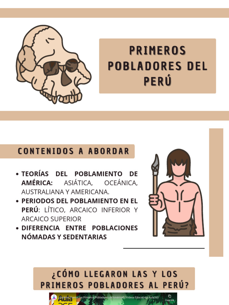 Primeros Pobladores -3ro Prim | PDF