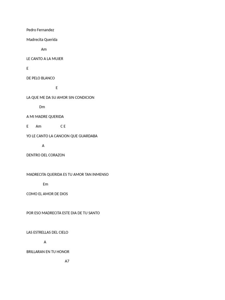 Madrecita Querida | PDF