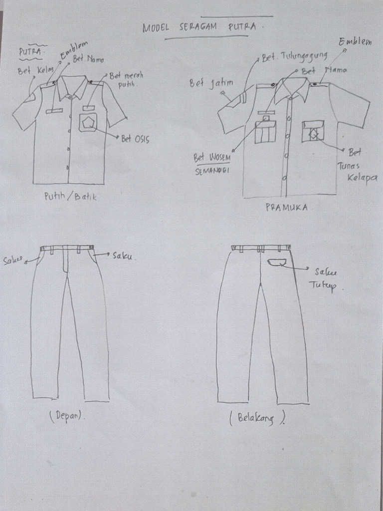 Model Seragam Putra | PDF