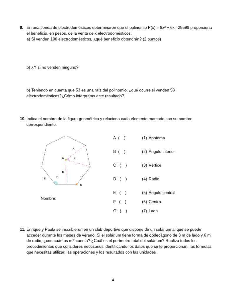 23-24 - GuÃ A - de - Repaso - 3Â° - Matemã¡ticas 2da Entrega - Documentos de Google | PDF