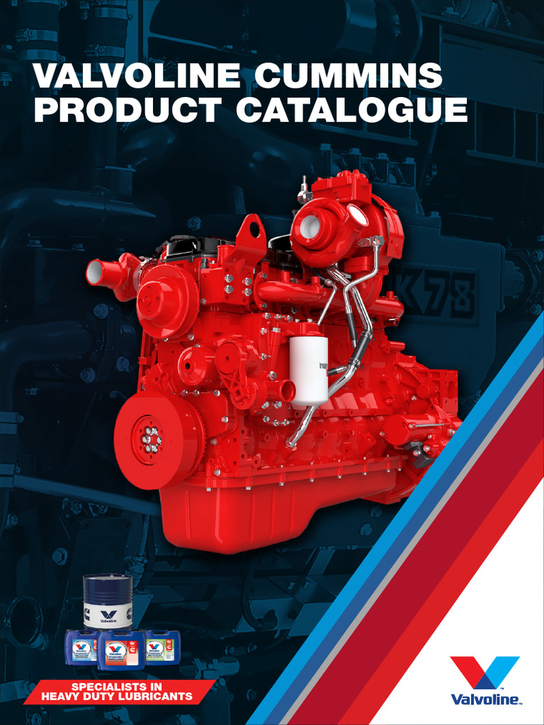 Valvoline Cummins Product Catalogue | PDF | Motor Oil | Cummins