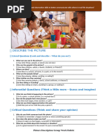 Picture Description Questions | PDF