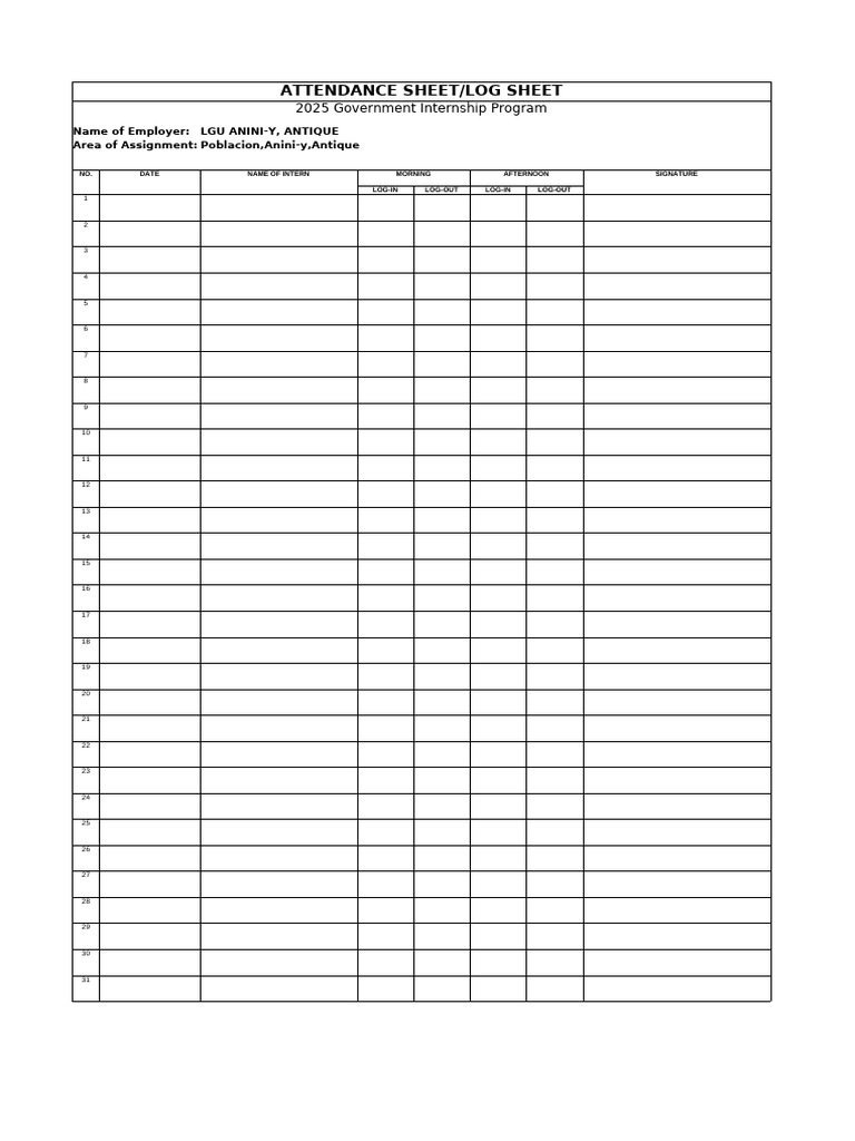 Gip-Logsheet XX | PDF