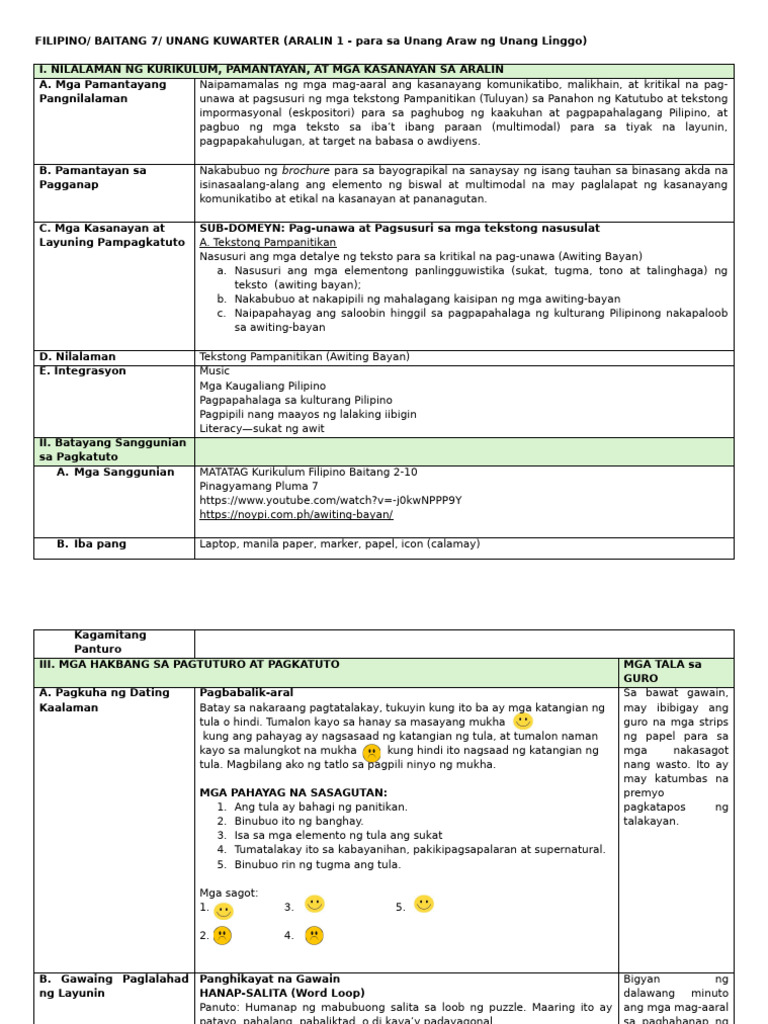 Fil7 Demo Matatag | PDF