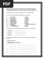 Kennings in Beowulf - Examples - (Cloze) | PDF | Beowulf