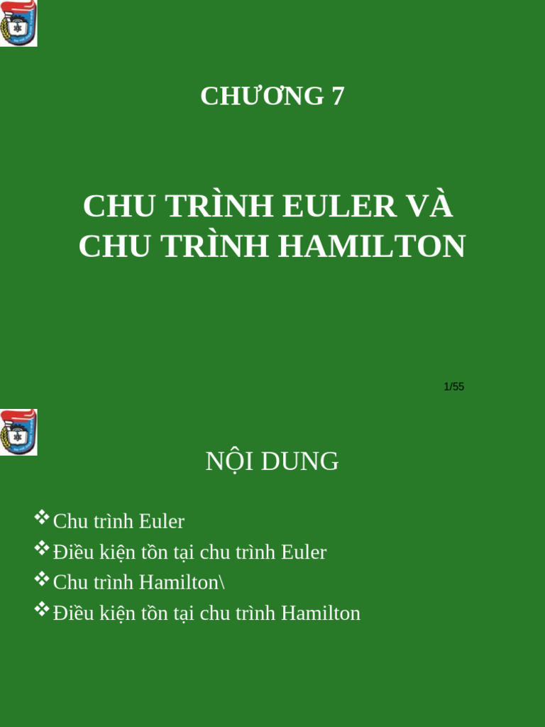 Chu Trinh Euler Va Chu Trinh Hamilton | PDF