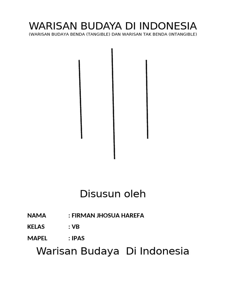 Warisan Budaya Di Indonesia | PDF