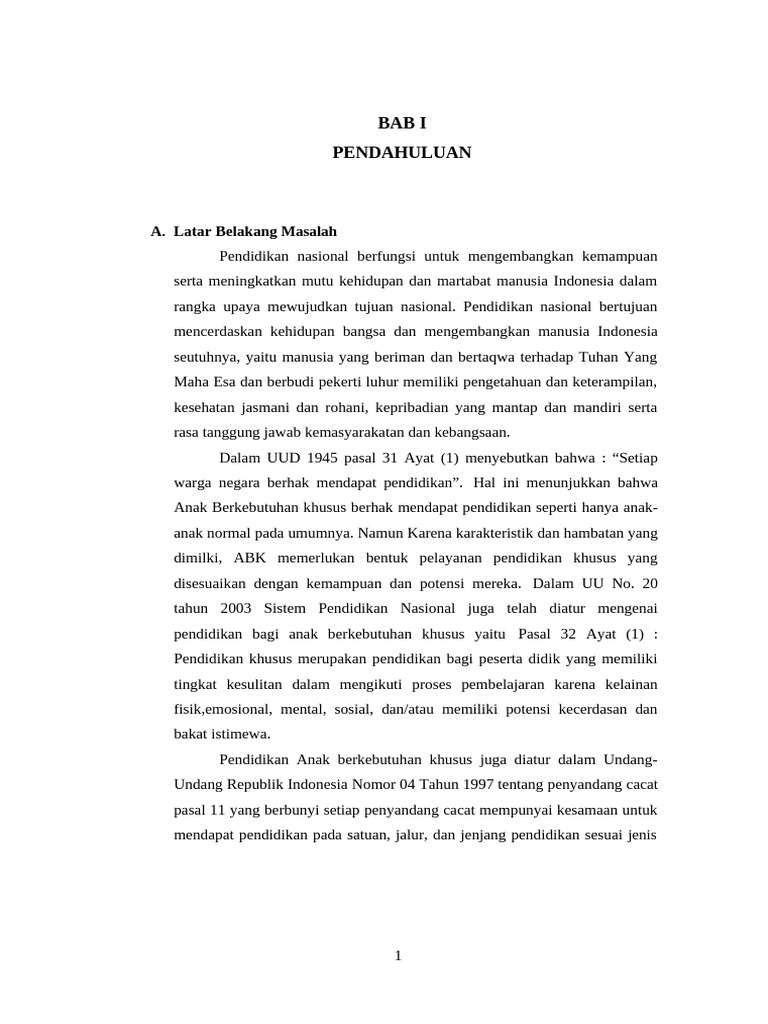 Uas Pak Singa (Laporan Observasi Slb) | PDF